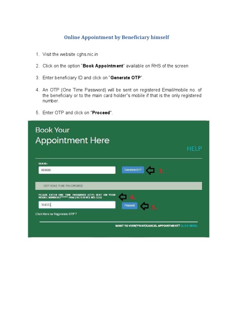 A Step-by-Step Guide to Online Appointment Booking for CGHS ...