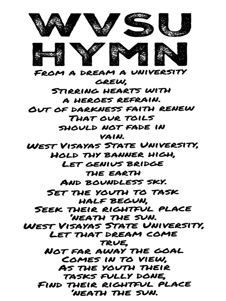 WVSU Hymn | PDF