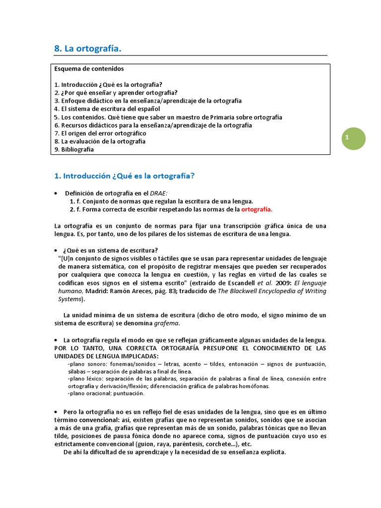 Que Es La Ortografia | PDF | Escritura | Alfabeto