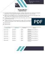 Matters Arising Template | PDF