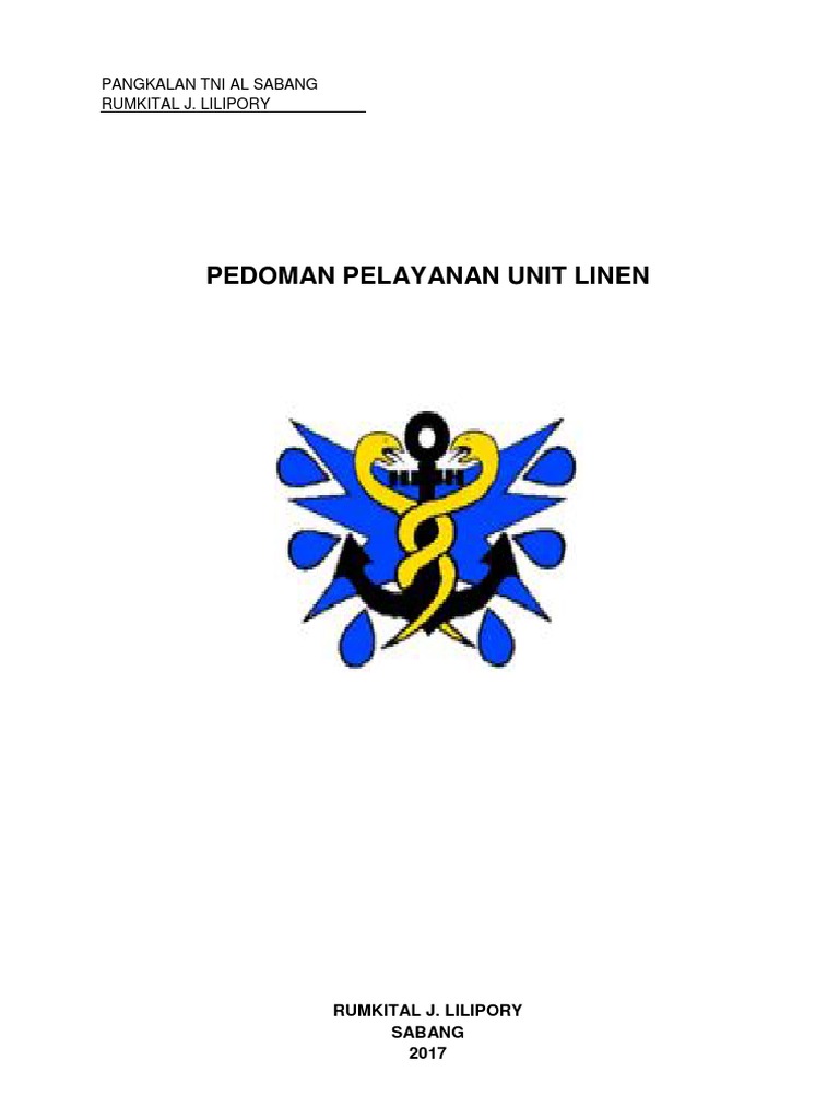 Pedoman Pelayanan Unit Linen Lilipory Beserta Spo Linen Dan Laundry | PDF