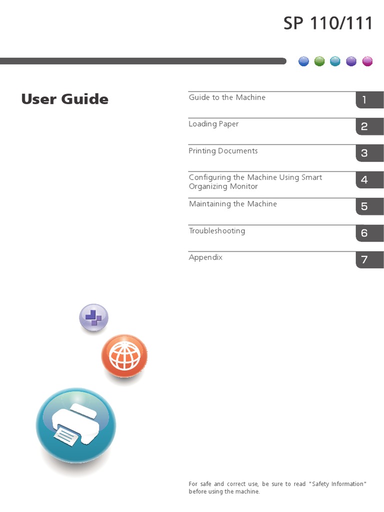 User Guide: Guide To The Machine | PDF | Microsoft Windows | Printer (Computing)
