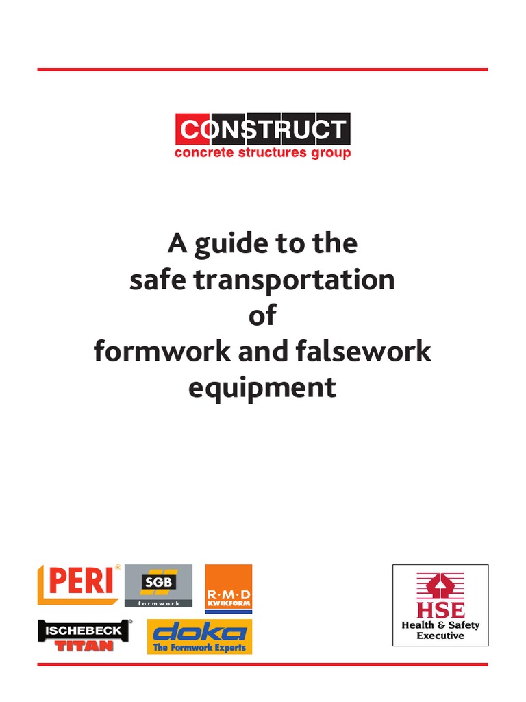 Guide To Safe Transportion of Formwork and Falsework | PDF | Pallet ...