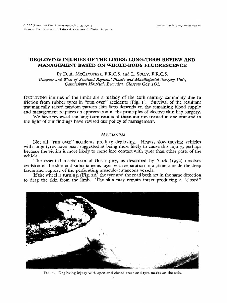 Degloving Injury Management