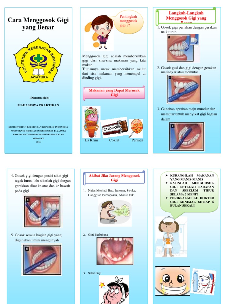 Leaflet Gosok Gigi. | PDF
