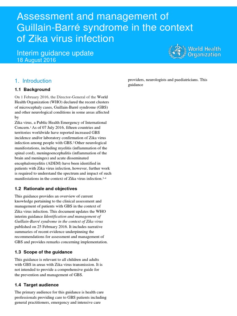 Gbs Scale | PDF | Zika Fever | Zika Virus
