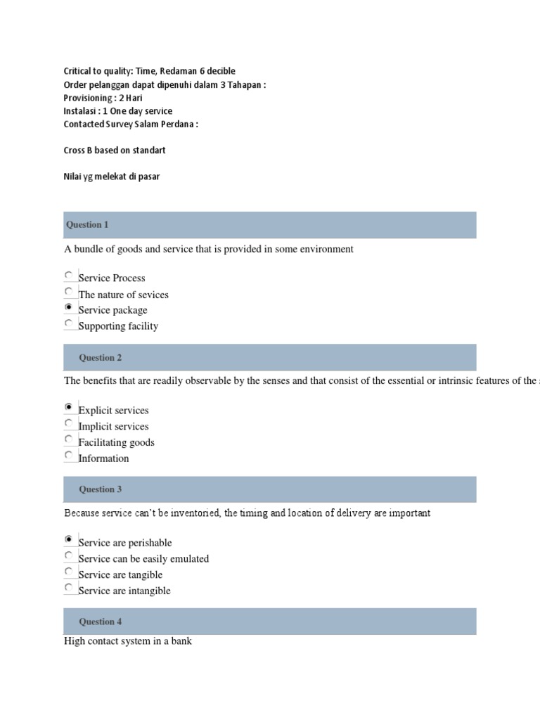 Critical To Quality | PDF