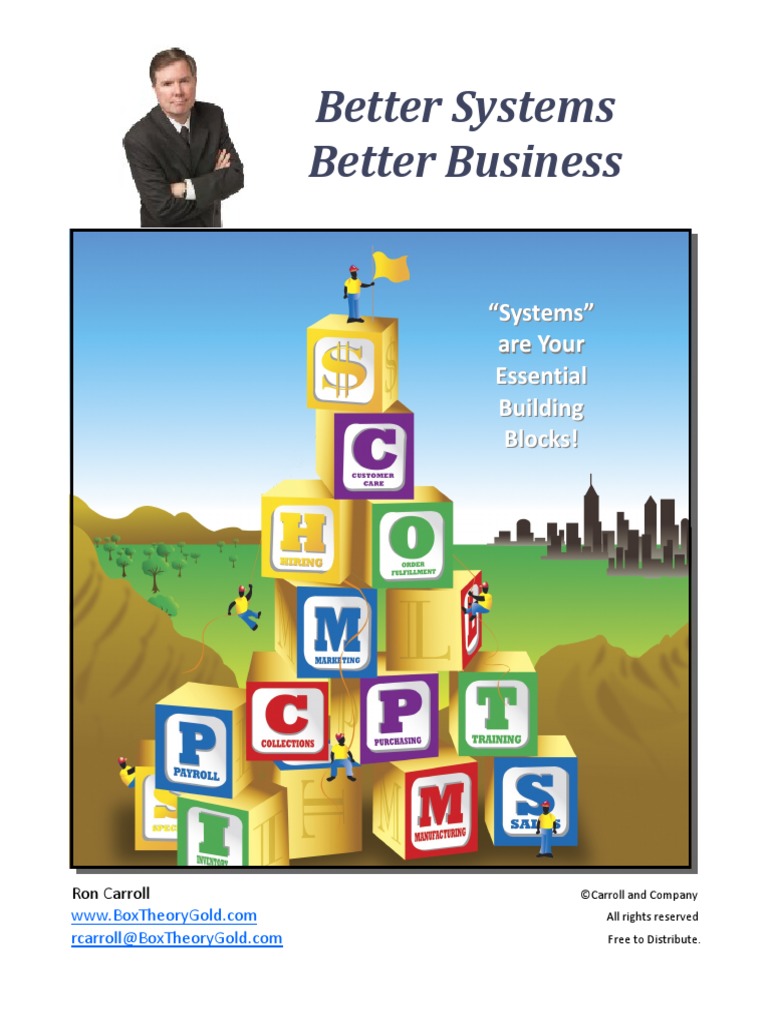 Better Systems Better Business: "Systems" Are Your Essential Building ...