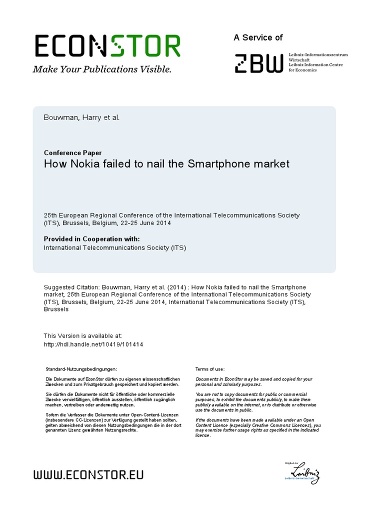 Why Nokia Failed in the Smartphone Era | PDF | Nokia | Mobile Phones