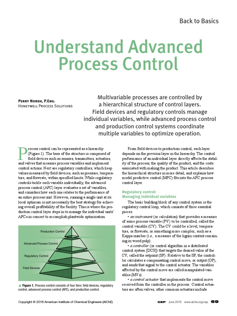 Understand Advanced Process Control: Back To Basics | PDF | Control Theory | Feedback