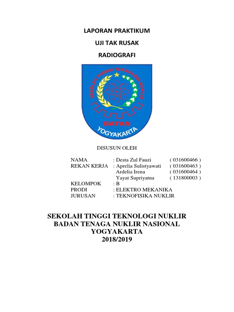 Laporan Uji Tak Rusak Radiografi | PDF