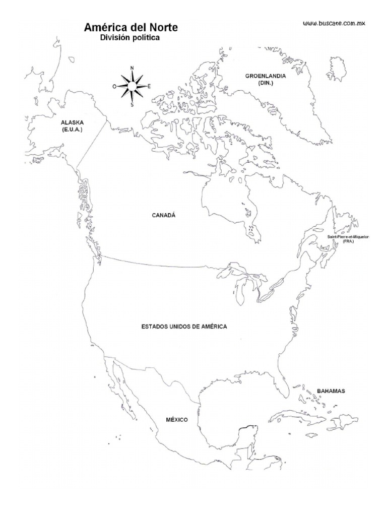 Mapas de America para Colorear | PDF