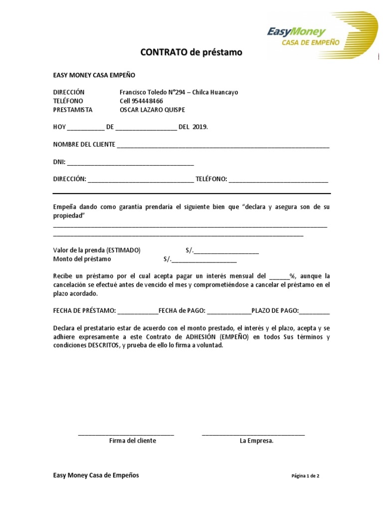 Modelo de Contrato | PDF