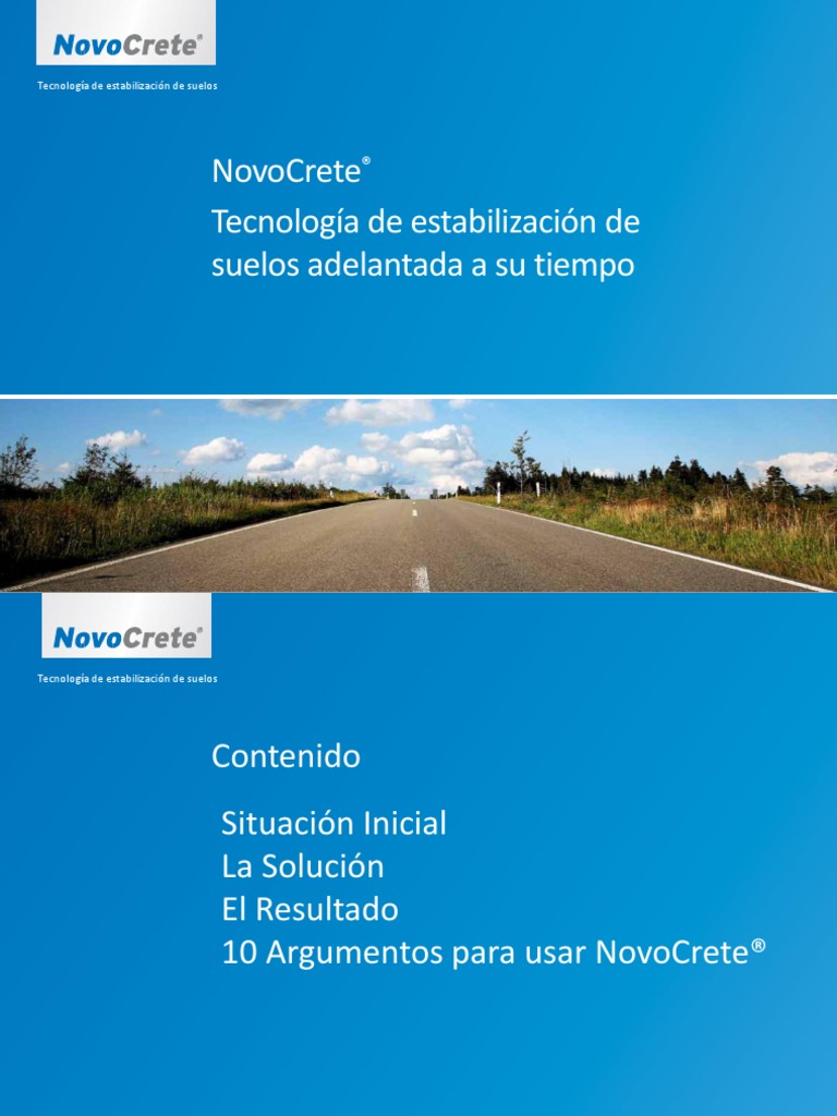 NovoCrete Presentación Espanol | PDF | Cemento | Agua