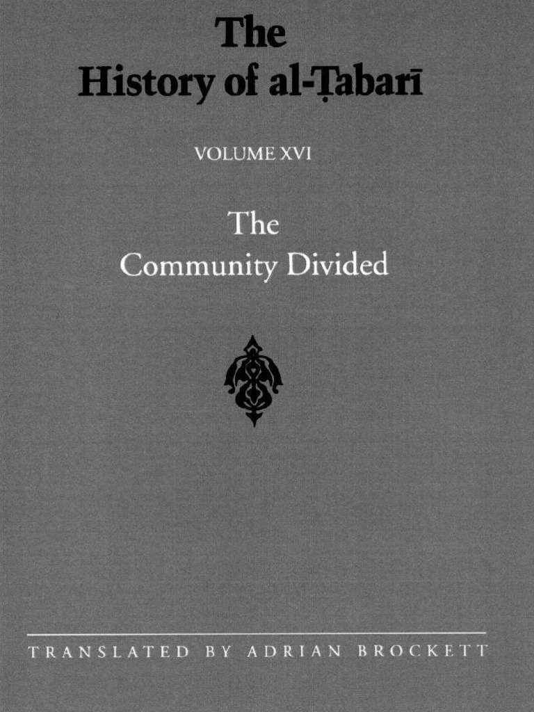 The History of Al-Tabari: Community Divided | PDF | Ali | Umar