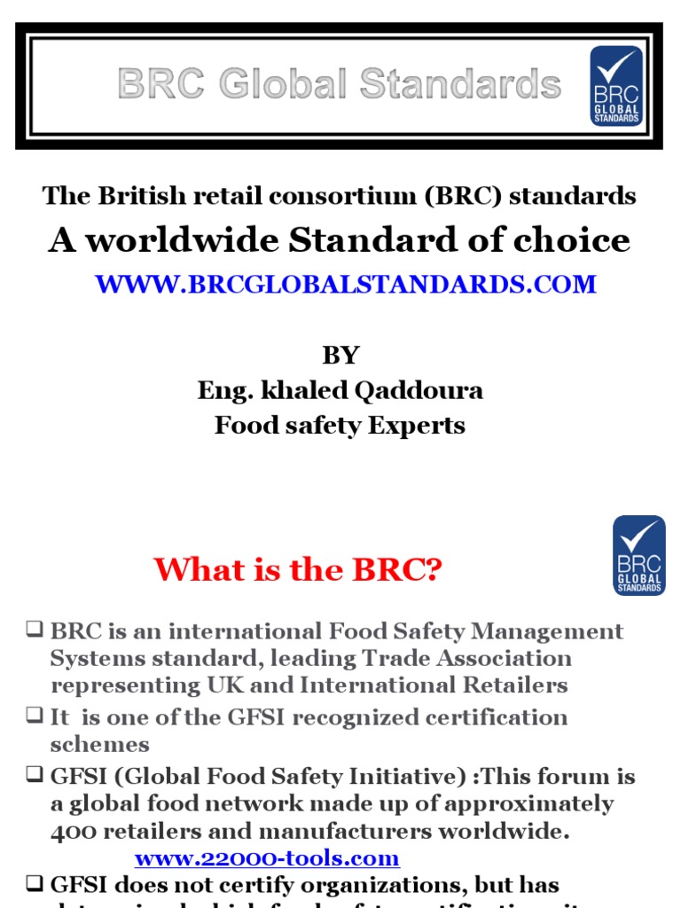 The BRC Global Standards: An Overview of Food Safety Certification ...