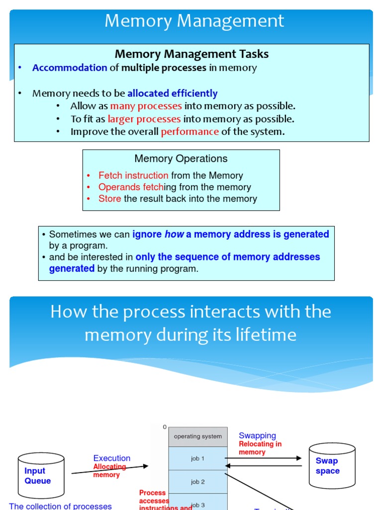 8.1. Memory Management | PDF | Library (Computing) | Computer Data Storage