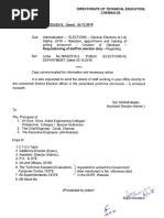 Election Leave Circular | PDF | Government Of India | Social Institutions