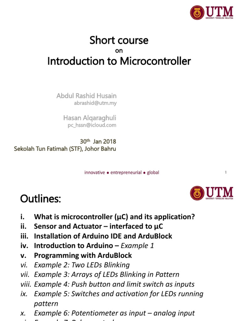 Pengenalan Kepada Mikropengawal | PDF | Arduino | Electronic Circuits