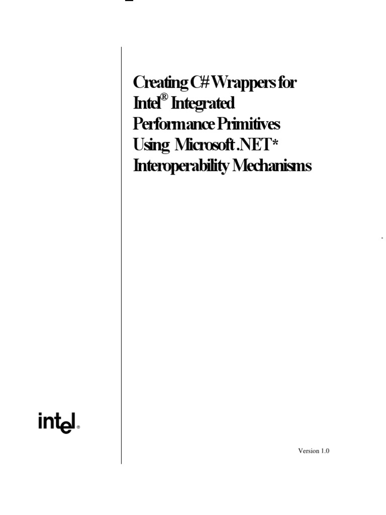 Ipps Interoperability Pdf Component Object Model C Sharp