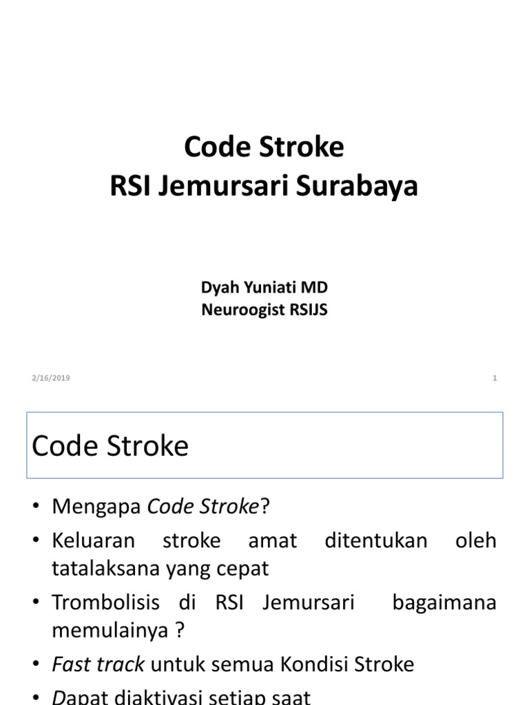 Code Stroke Tim | PDF