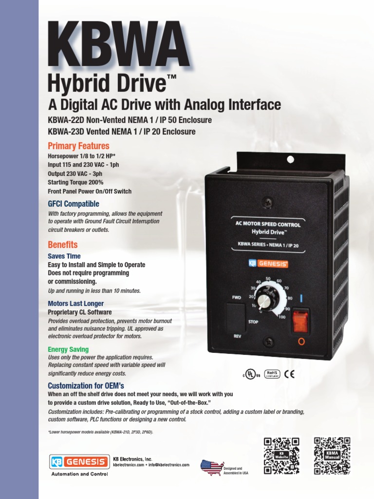 Hybrid Drive: A Digital AC Drive With Analog Interface | PDF | Elevator ...