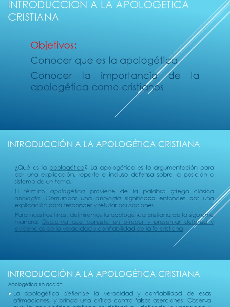 Introducción A La Apologética Cristiana | PDF