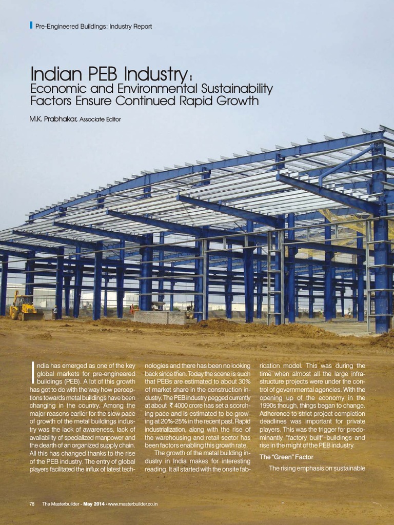 Indian PEB Industry:: Economic and Environmental Sustainability Factors ...