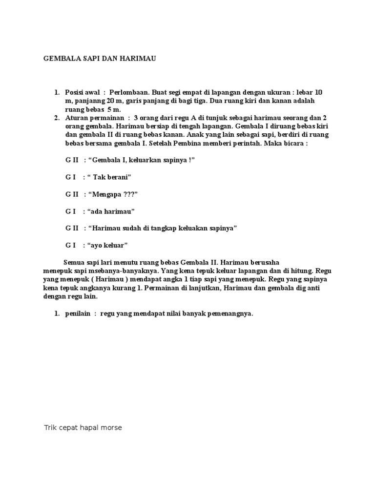 Permainan Pramuka Pdf