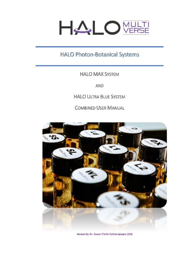 HALO Systems User Manual Overview | PDF | Arthritis | Water