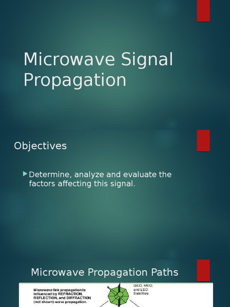Microwave Signal Propagation Overview | PDF | Radio Propagation ...