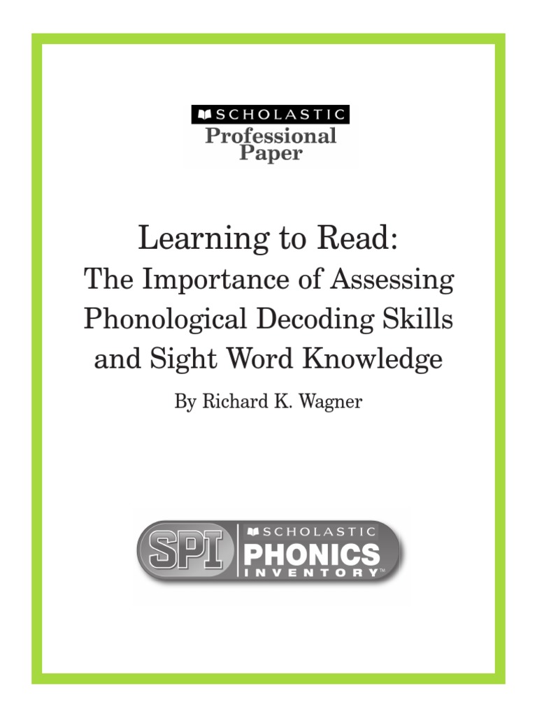 Slac-Literacy - Learning To Read | PDF | Orthography | Reading (Process)