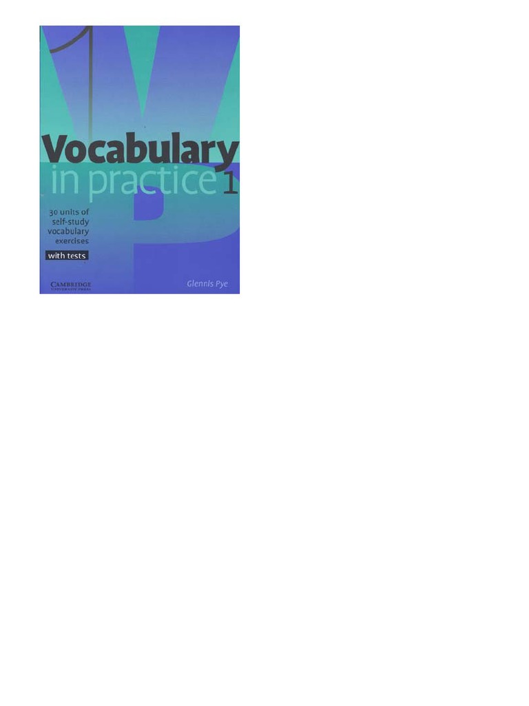 Vocabulary in Practice 1 PDF | PDF