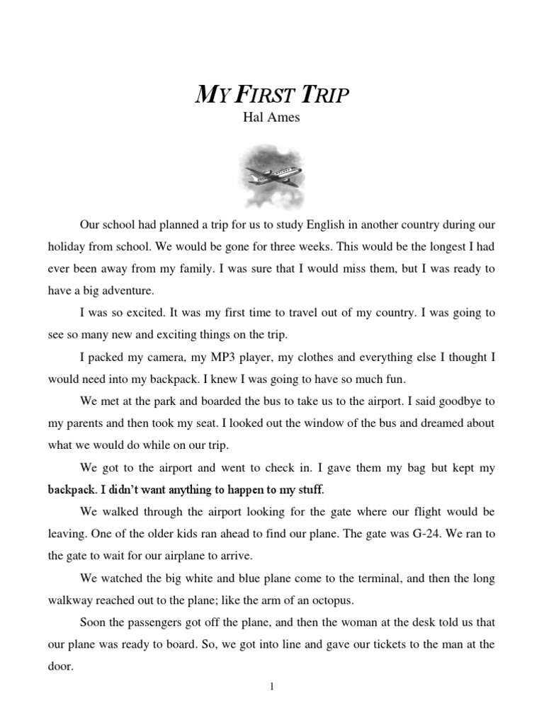 My First Trip P | PDF | Leisure