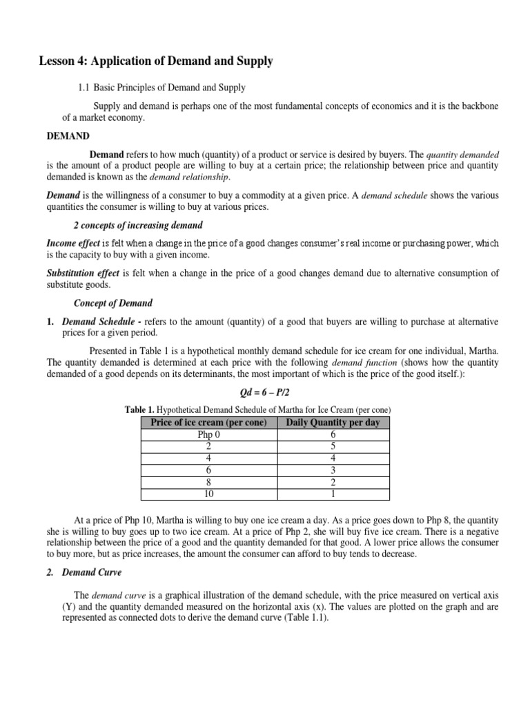 Applied Economics Handouts | PDF | Supply And Demand | Demand Curve