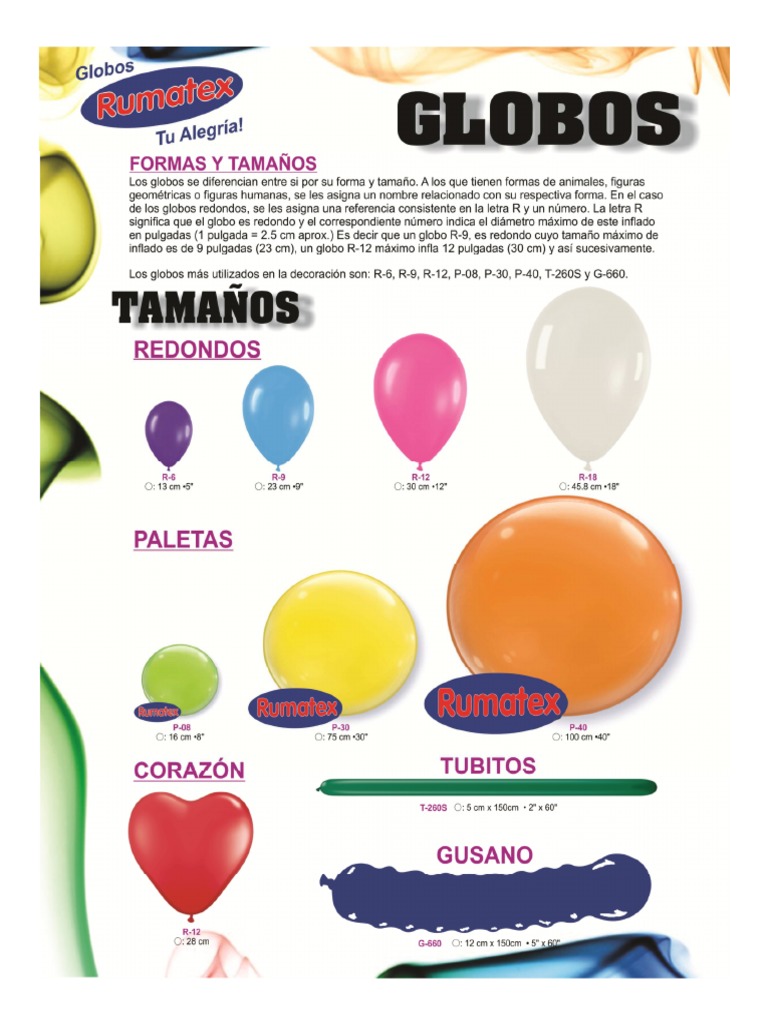 Catalogo Globos | PDF