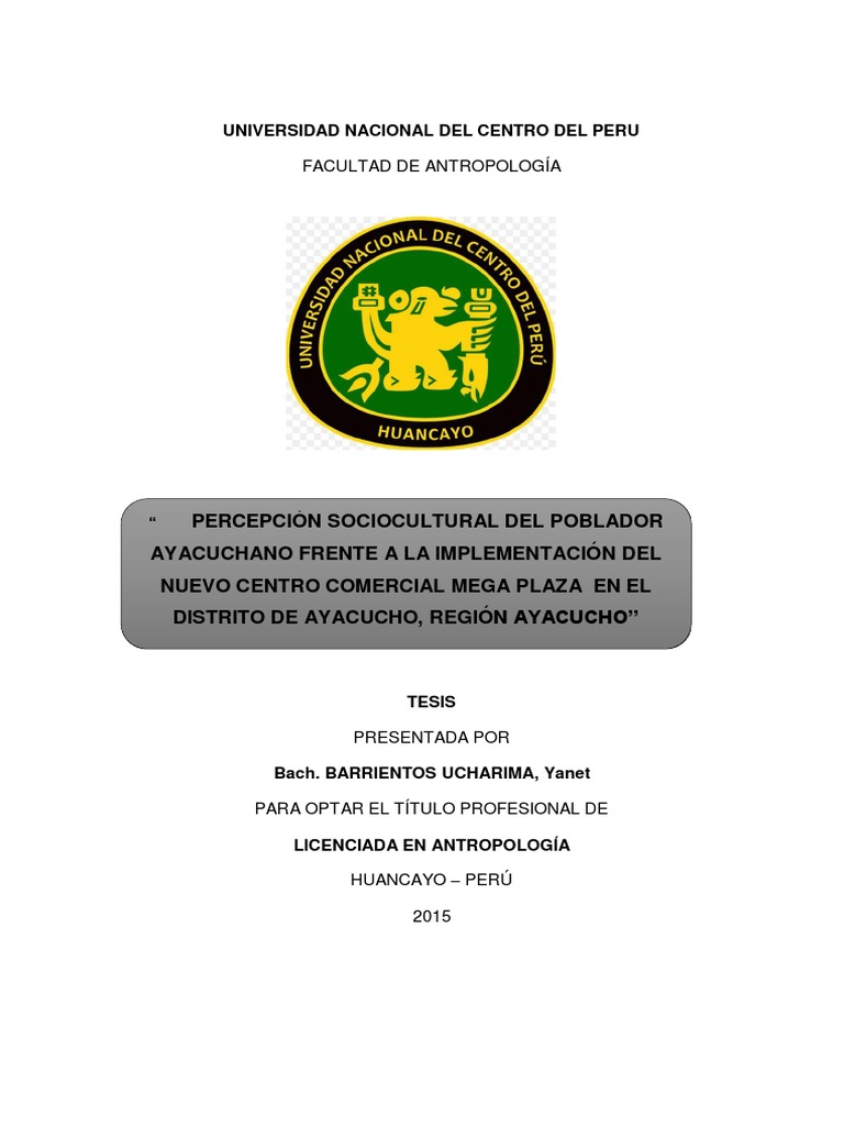 BARRIENTOS UCHARIMA, Yanet PDF | PDF | Antropología | Sociedad