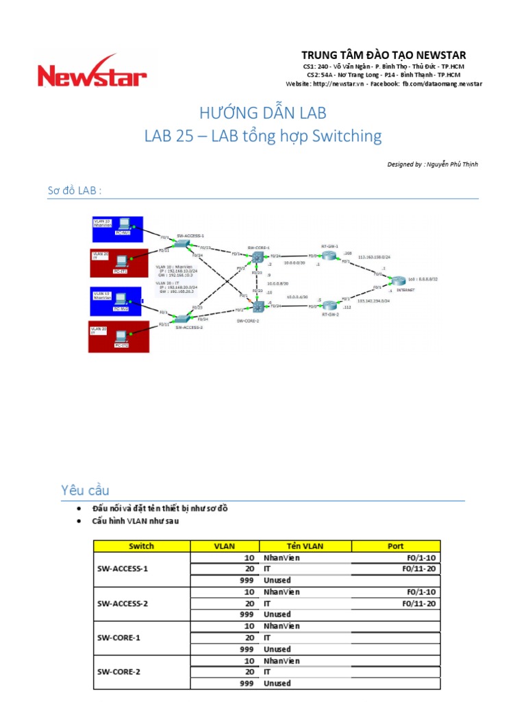 Lab #25 - Routing and Switching Challenge | PDF