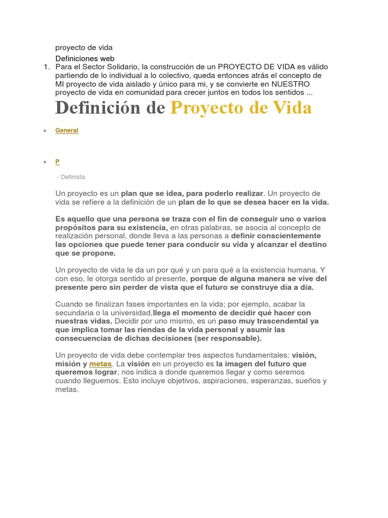 Proyecto de Vida Comunitario | PDF | Teorías filosóficas | Conceptos psicologicos