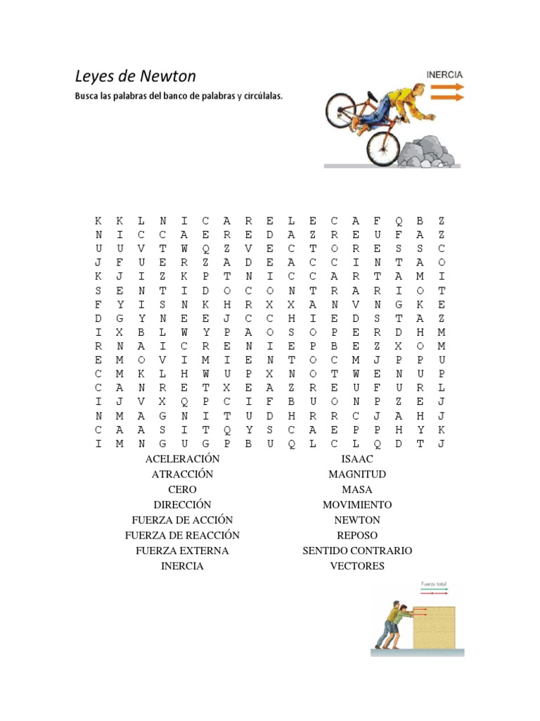 Sopa de Letras FISICA | PDF