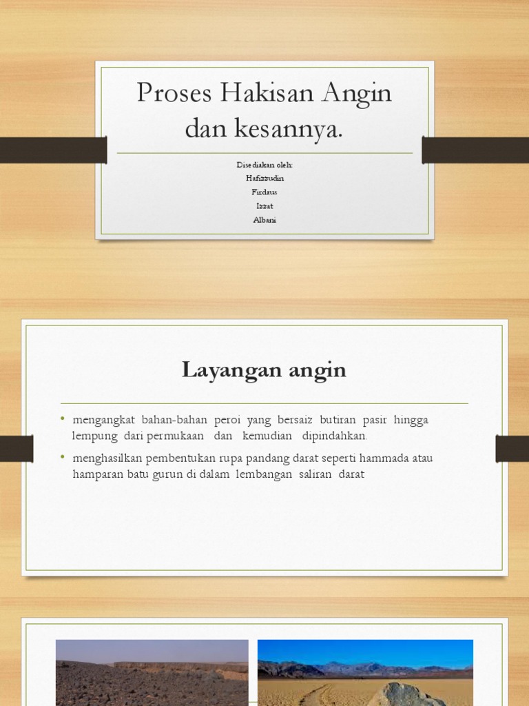 Proses Hakisan Angin Dan Kesannya | PDF