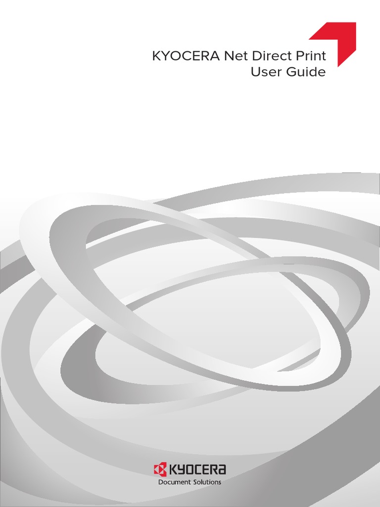 KYOCERA Net Direct Print User Guide | PDF | Printer (Computing ...