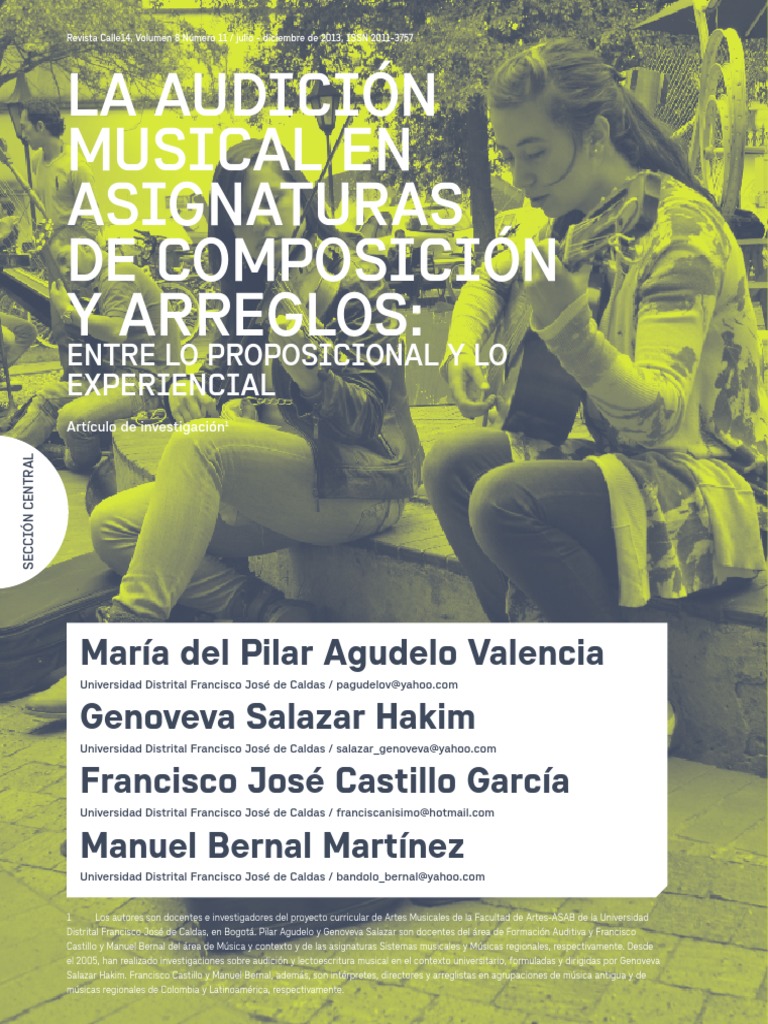 La Audición Musical | Conocimiento | Composiciones Musicales