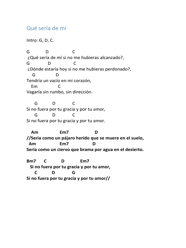 Que Seria de Mi | PDF