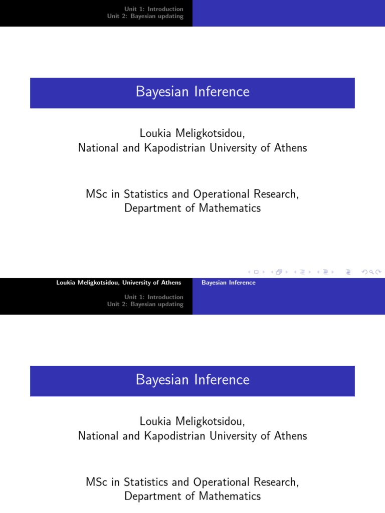 Bayes Slides1 | PDF | Statistical Inference | Bayesian Inference