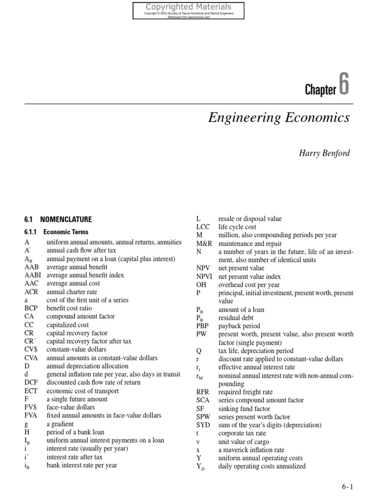 Chapter 06. Engineering Economics | PDF | Present Value | Interest