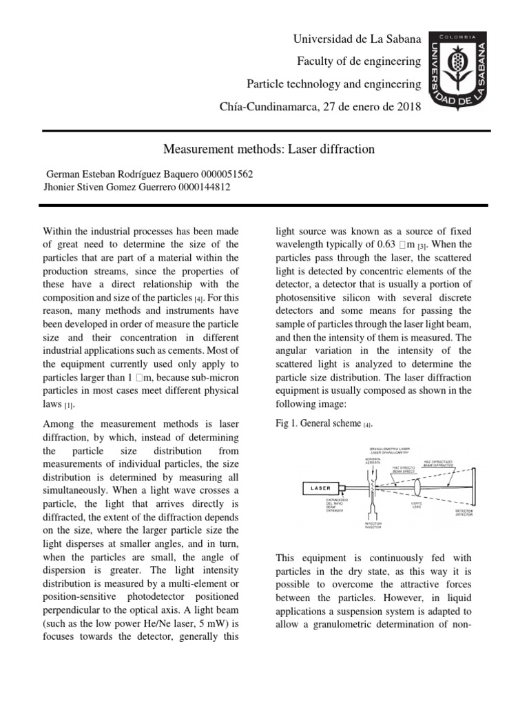 Measurement Methods-Laser Diffraction | PDF | Diffraction | Laser