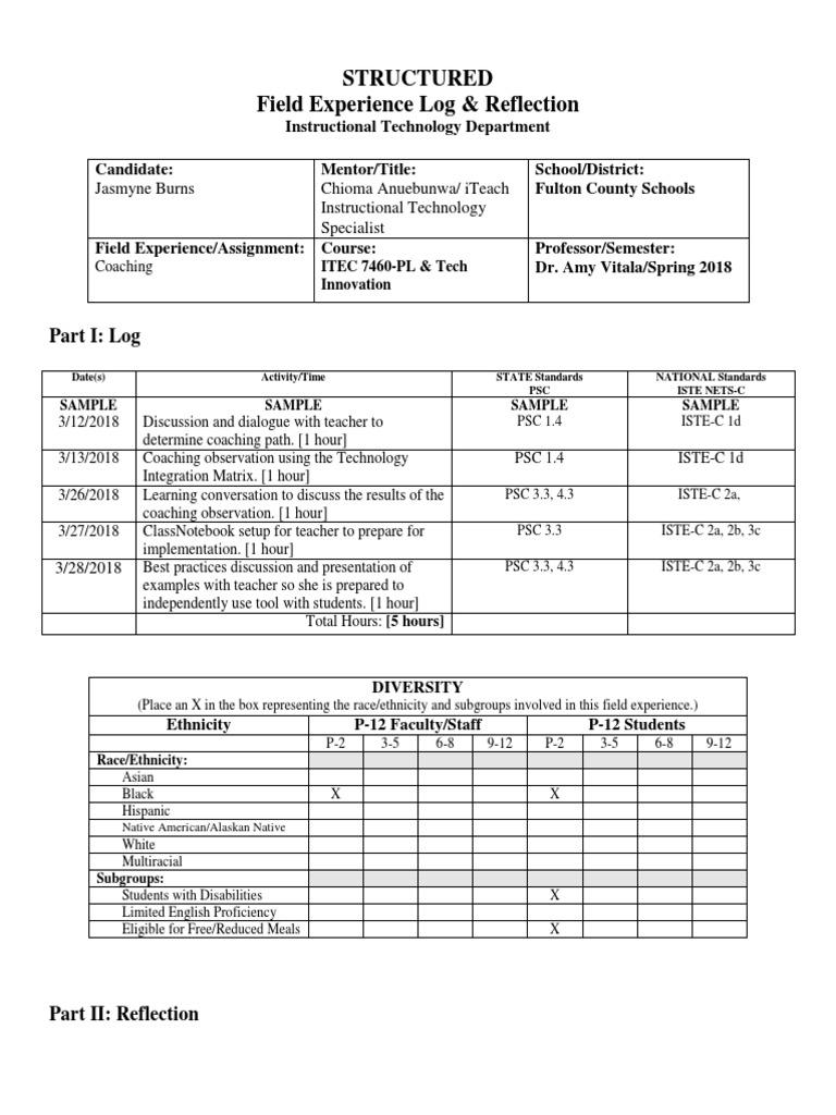 Structured-Fe-Log Coachingclassnotebookprojectitec7460 | PDF | Teachers ...