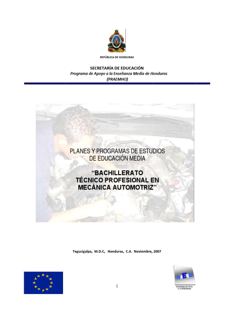 Tutorial Mecanica Automotriz | PDF | Educación Secundaria | Plan de ...