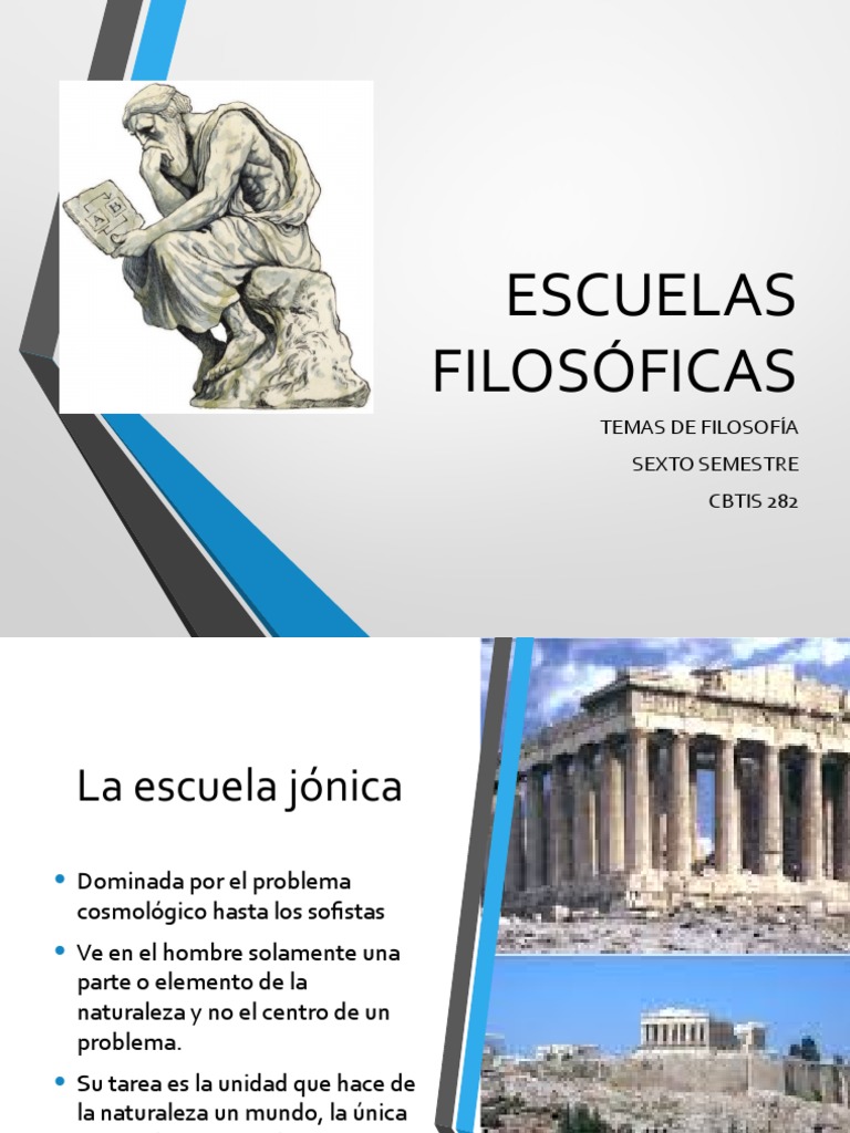 Escuelas Filosóficas | PDF | Filosofía griega antigua | Metafísica